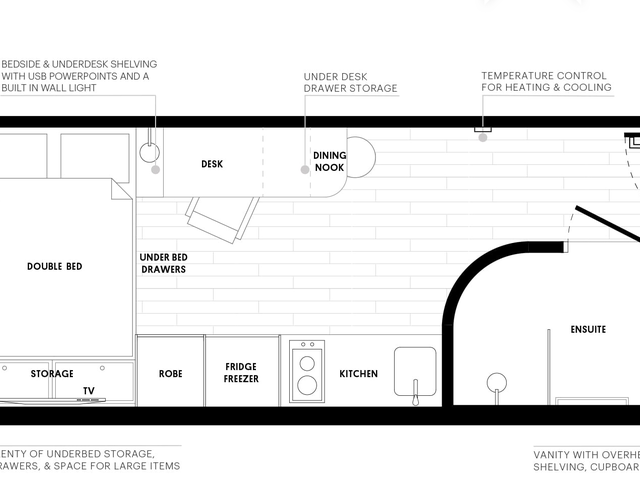Property for rent Carlton, Australia - Journal Uni Place- Medium Studio